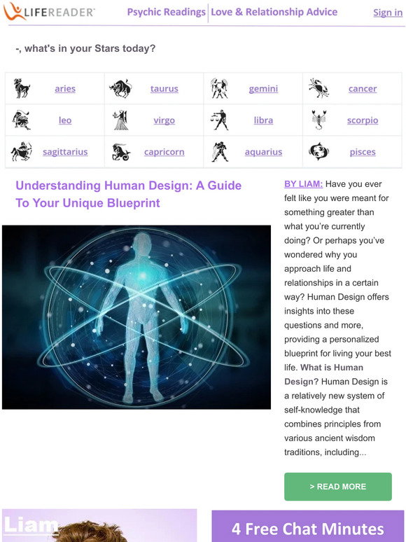 LifeReader: — - A Guide To Your Unique Blueprint | Milled