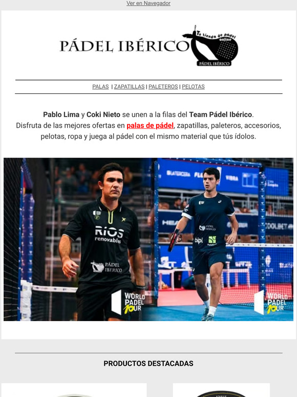 Pádel Ibérico: 👏🏆🥇 Pablo lima y Coki Nieto se unen al Team Pádel ...
