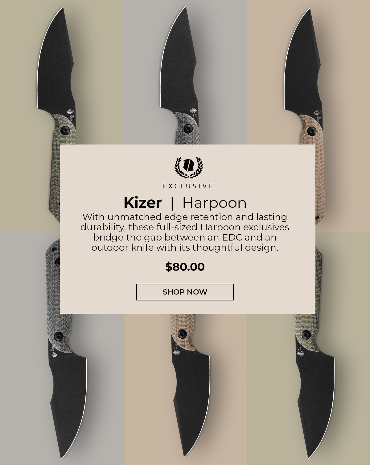 Blade HQ: Kizer x Maverick Customs Harpoon - Full-Sized Exclusives! | Milled