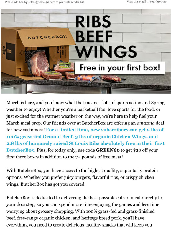 Whole30: Beef, wings, ribs, oh my! | Milled