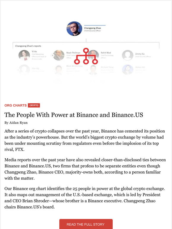 The Information: Org Chart: The People With Power at Binance and ...