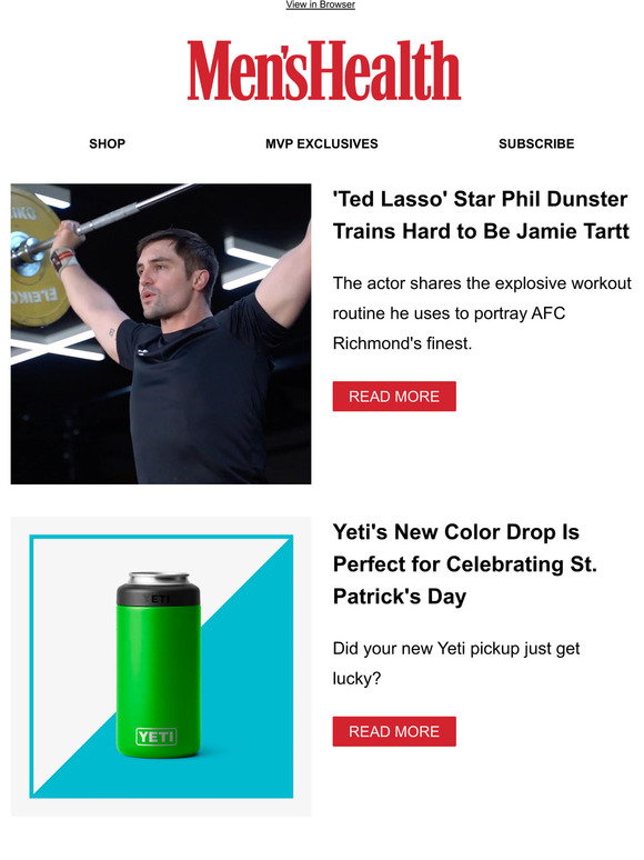 Men'sHealth: 'Ted Lasso' Star Phil Dunster Uses These Explosive Lifts ...