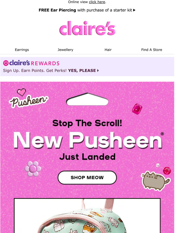 Claire's: It’s True 🐱 NEW Pusheen® products just dropped | Milled