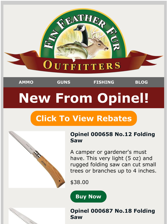 Fin Feather Fur Outfitters: New From Opinel! | Milled
