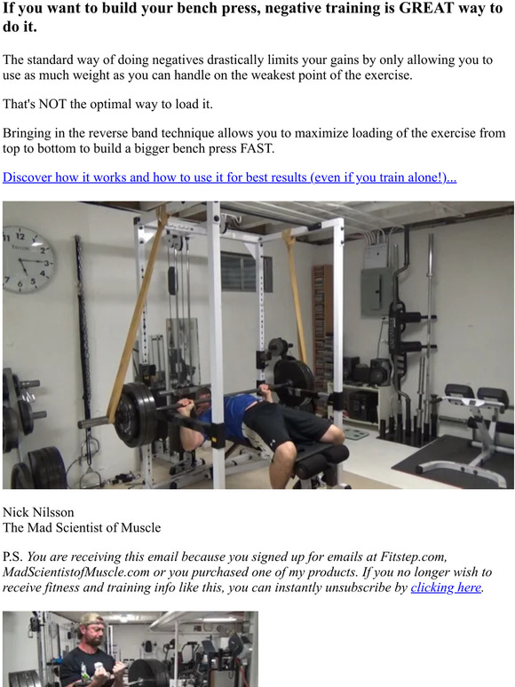 FitStep: The PERFECT way to use negatives to build your bench press ...