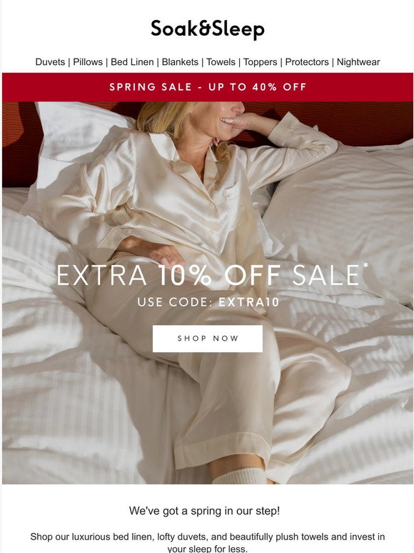Soak & Sleep: Save an EXTRA 10% off sale! | Milled