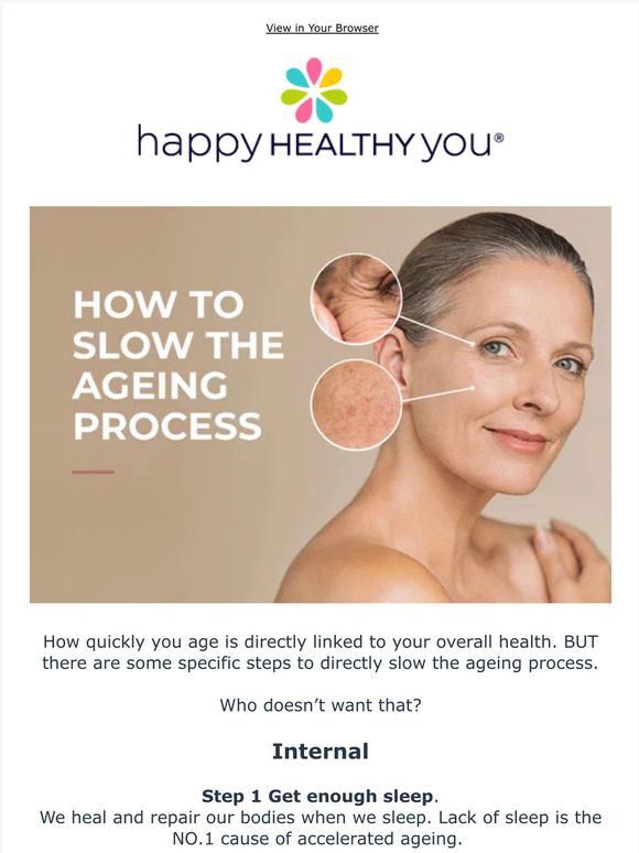 Happy Healthy You: How To Slow The Ageing Process... ⌛ | Milled
