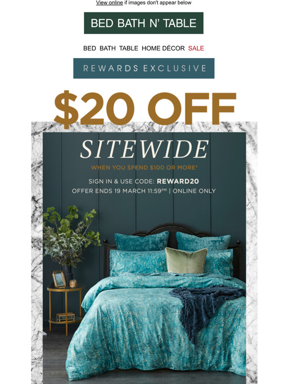 Bed Bath N' Table: Your $20 Expires Tomorrow 💸 Use on ANYTHING! | Milled