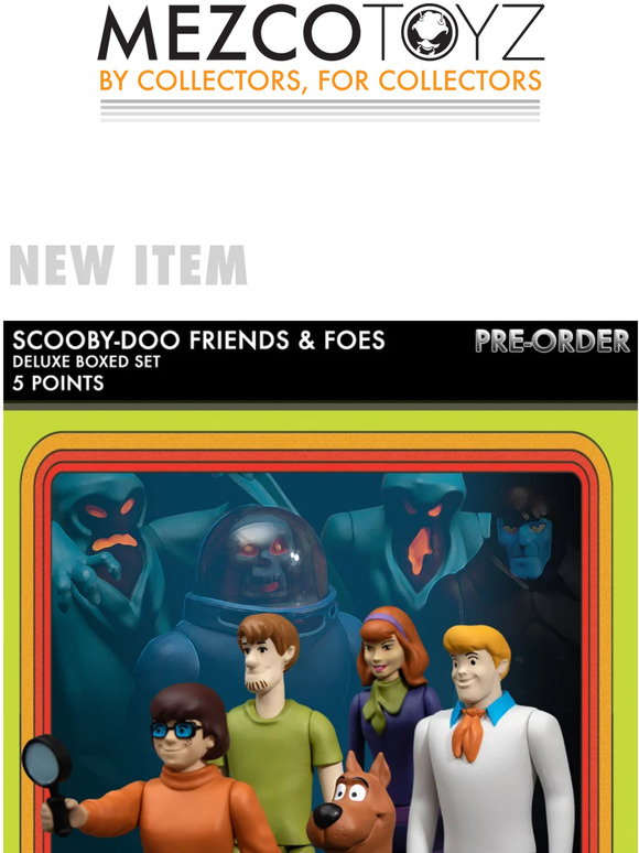 Mezco Toyz: JINKIES! 🔍 Preorder 5 Points Scooby-Doo & Mystery Inc! | Milled