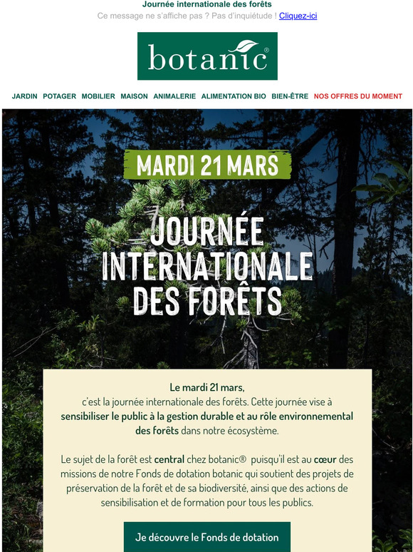 Botanic: Le 21 mars, c’est la journée internationale des forêts🌳 | Milled