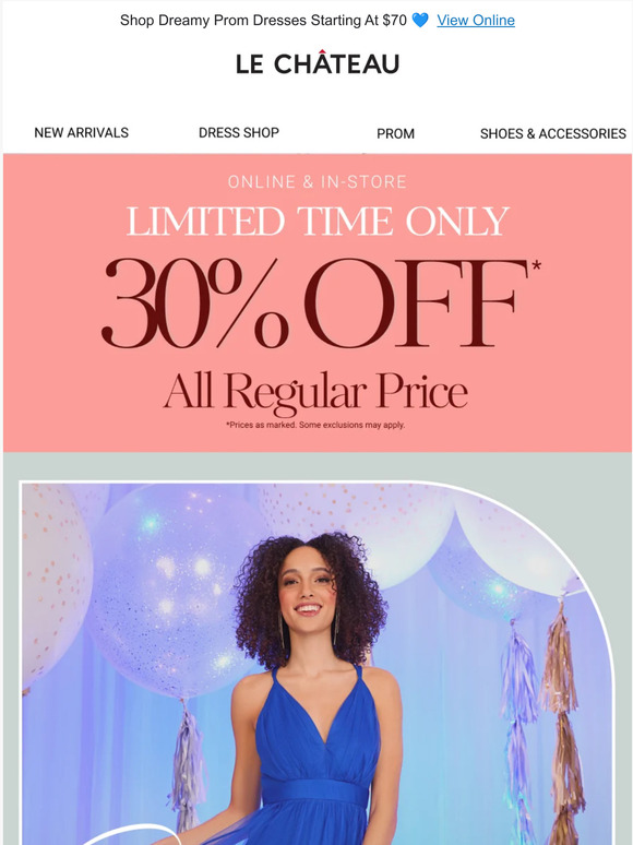 Le Château: Shop Dreamy Prom Dresses Starting At $70 💙 | Milled