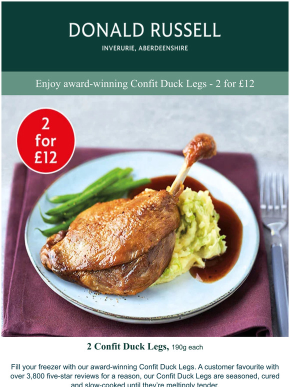 Donald Russell: Multibuy Event: £12 offers 💥 | Milled