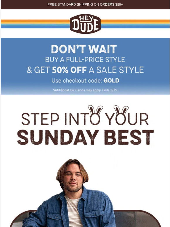Hey Dude: Need a Sunday Best 'fit refresh? | Milled