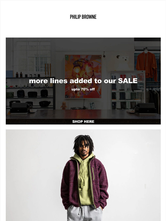 Philip Browne: Spring clean SALE at Philip Browne | Milled