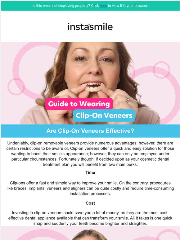 INSTAsmile: — The Ultimate Guide to Wearing Clip-On Veneers! 🤓 | Milled