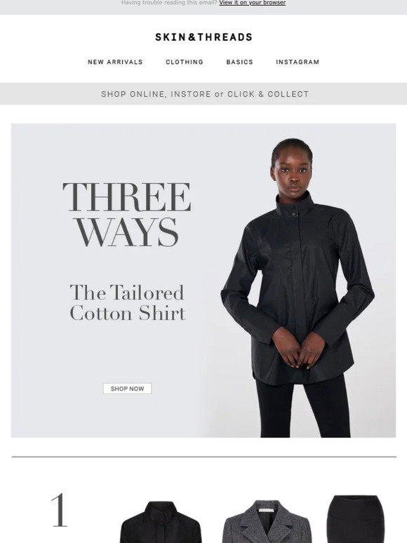 Skin and Threads: THREE WAYS – Tailored Cotton Shirt | Milled