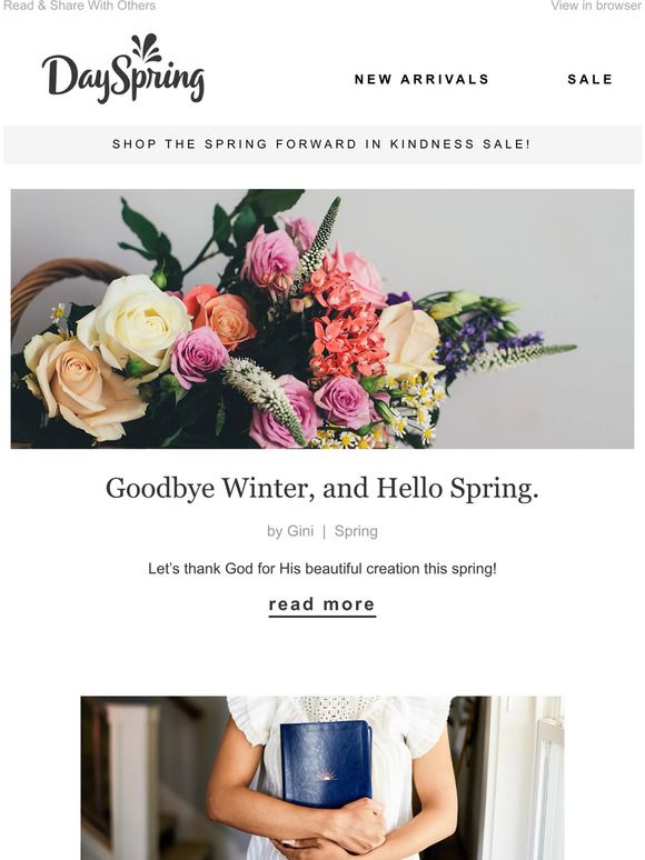 DaySpring: Goodbye Winter, Hello Spring! | Milled