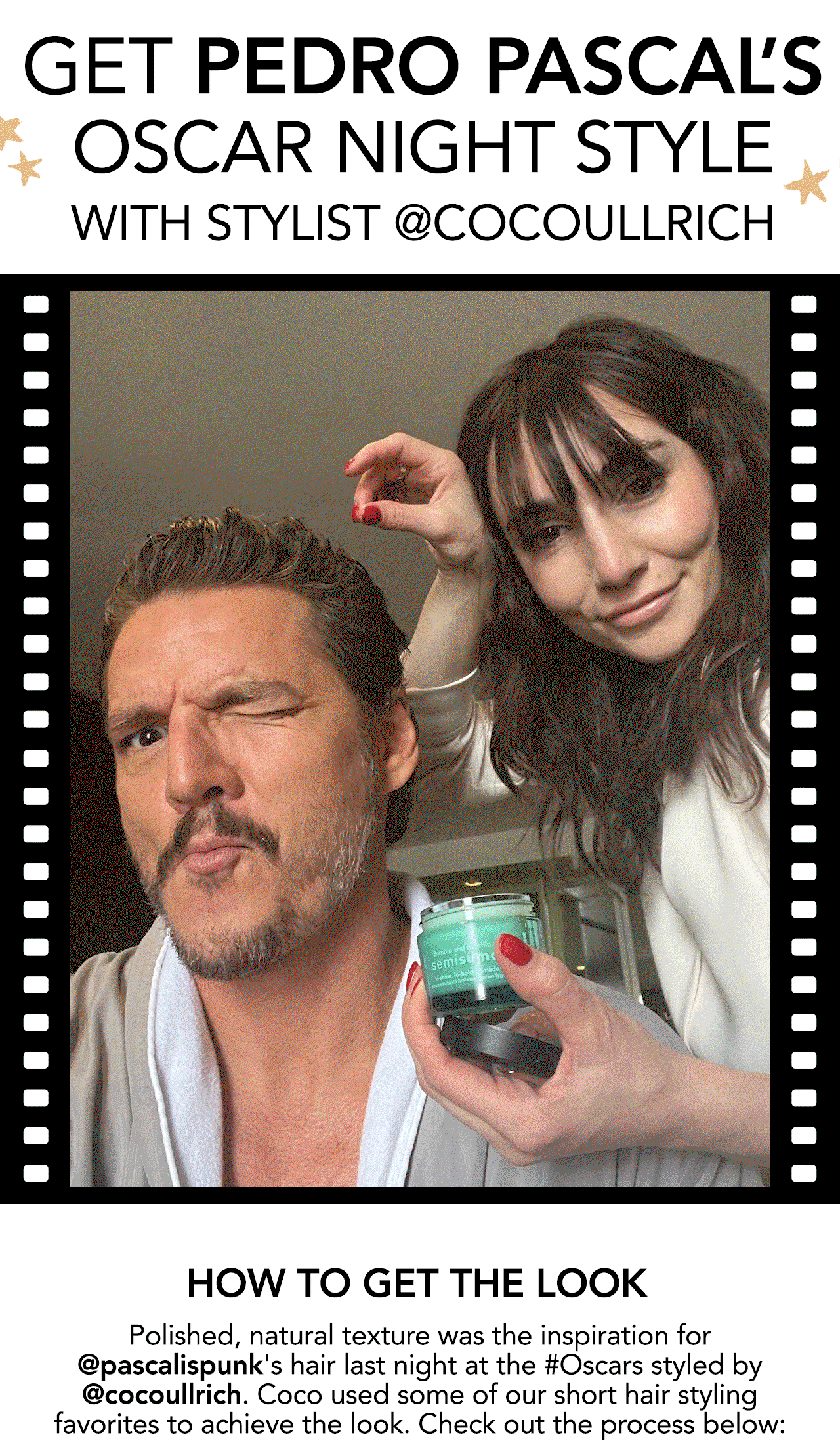 Bumble and Bumble: How to recreate Pedro Pascal’s Oscar style. | Milled