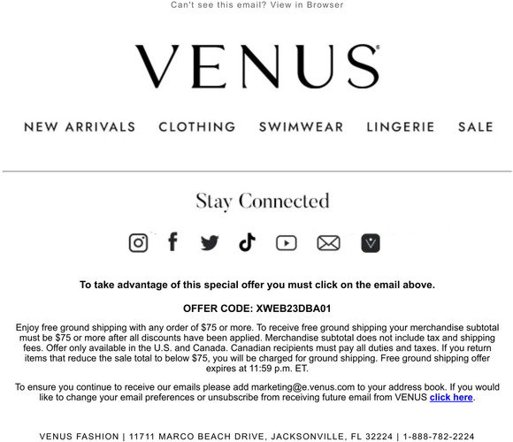 VENUS: Lingerie That You'll Love | Milled