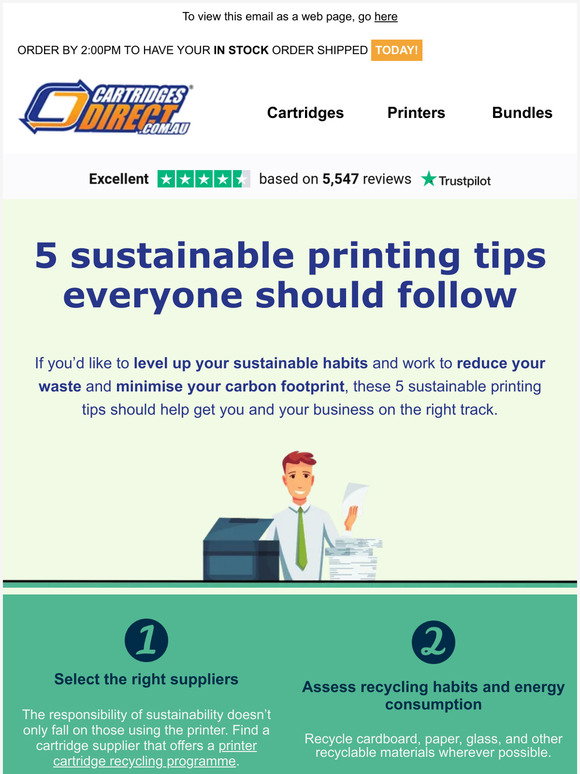 Cartridges Direct: 5️⃣ Sustainable Printing Tips Everyone Should Follow ...