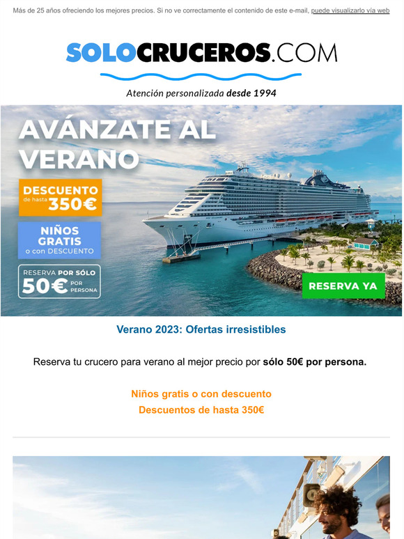Solo Cruceros Verano 2023 Ofertas Irresistibles Milled