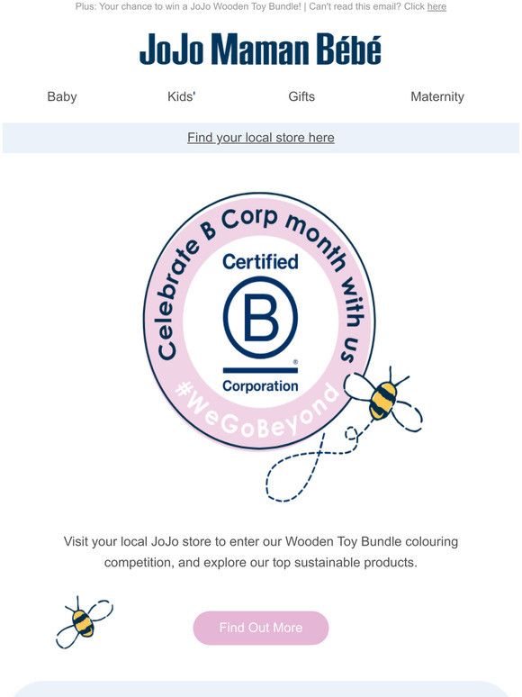 Jojo Maman Bébé: Find out what's on in store for B Corp Month… | Milled