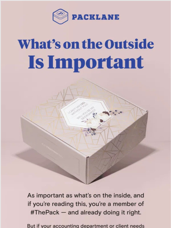 Packlane: 7 Reasons packaging is so important | Milled