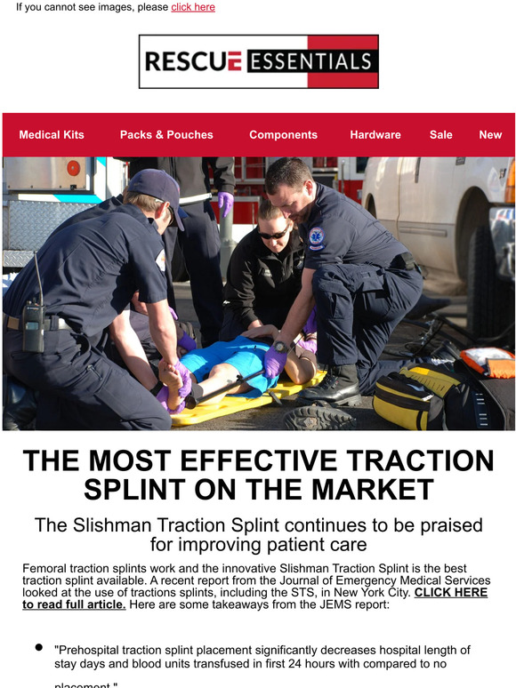 Rescue Essentials: The Slishman Traction Splint is the best traction ...