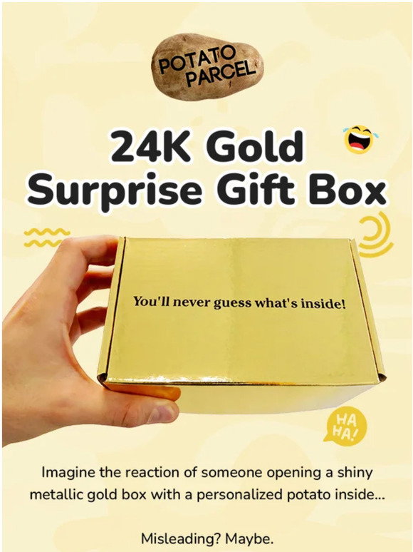 Potato Parcel: Check this 24K Gold Surprise Gift Box! | Milled