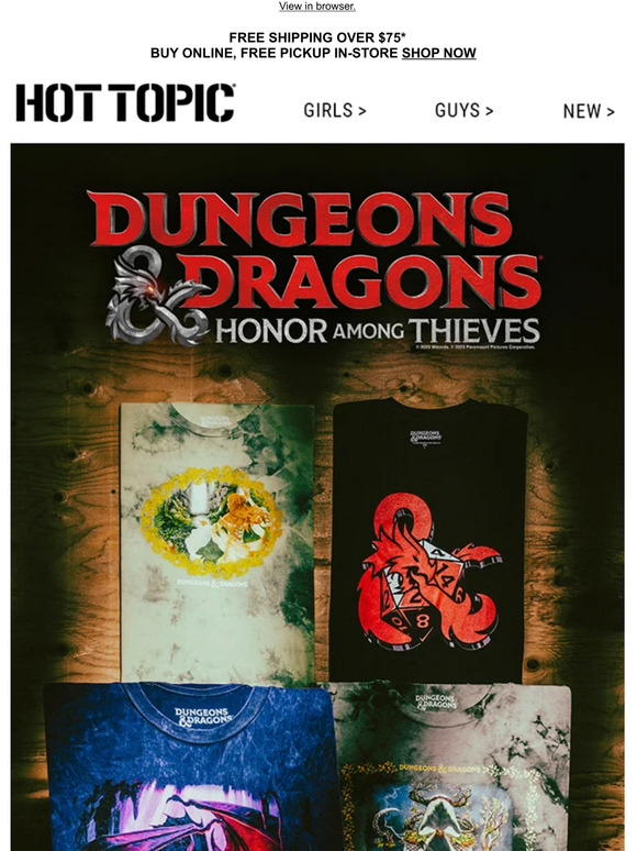 Hot Topic: Roll for initiative with Dungeons & Dragons merch 🎲 | Milled