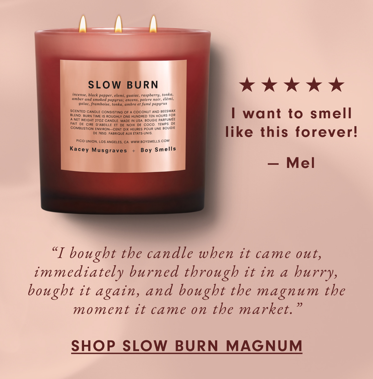 Boy Smells: SLOW BURN’S GOLDEN HOUR | Milled