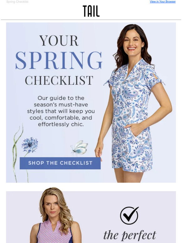 Tail Activewear: Your Spring Checklist is Here 💐 | Milled