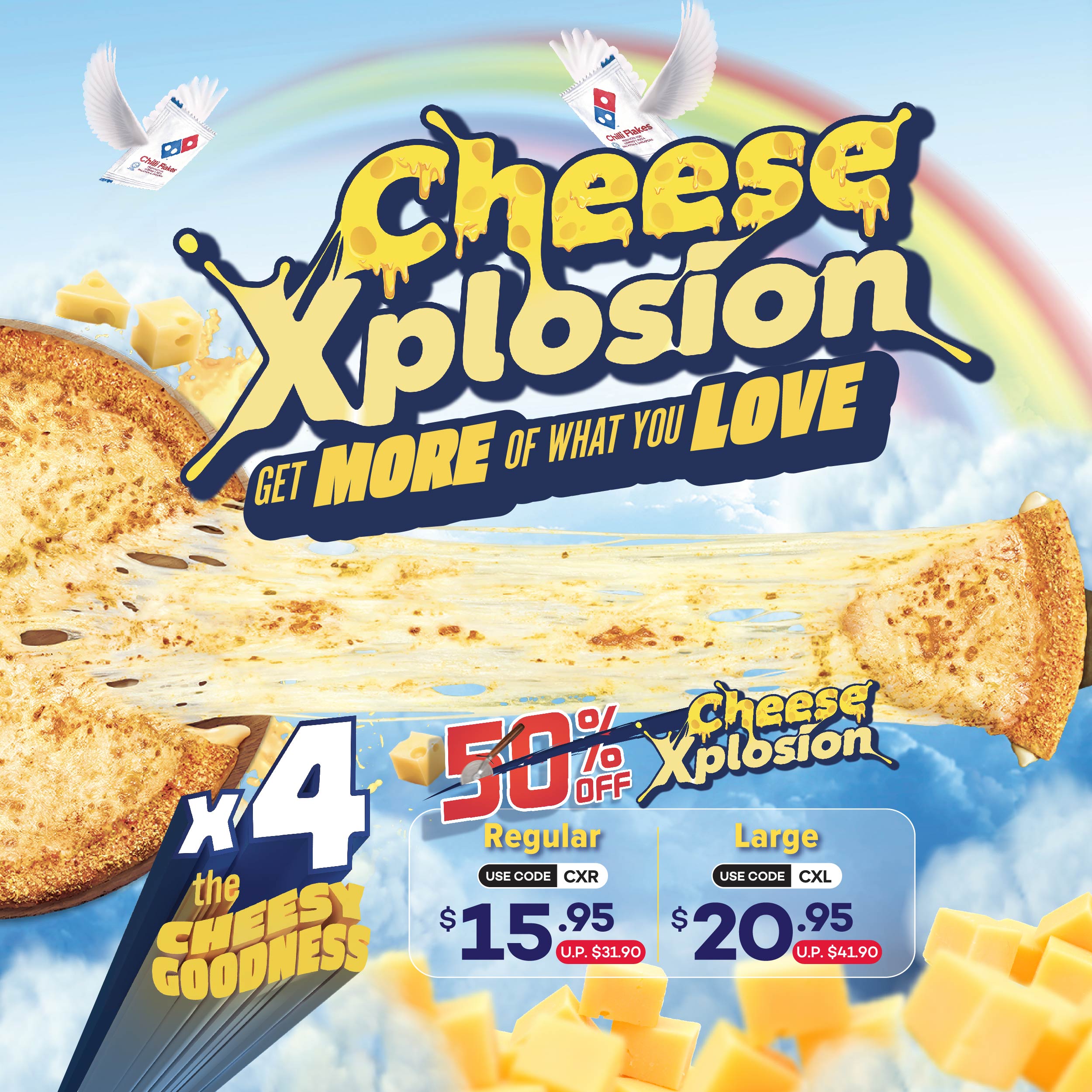 Domino's Pizza: Cheese Xplosion is Back and Better Than Ever - Limited ...