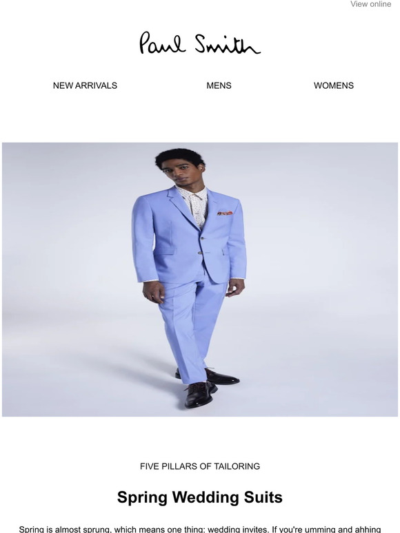 Paul Smith: Three ways to wear a spring wedding suit | Milled