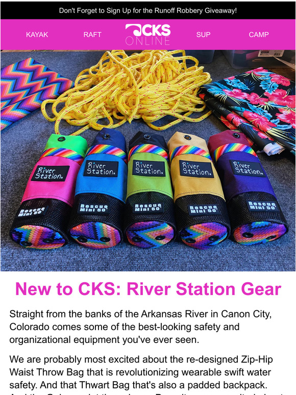 Colorado Kayak Supply: NEW to CKS: River Station Gear | Milled