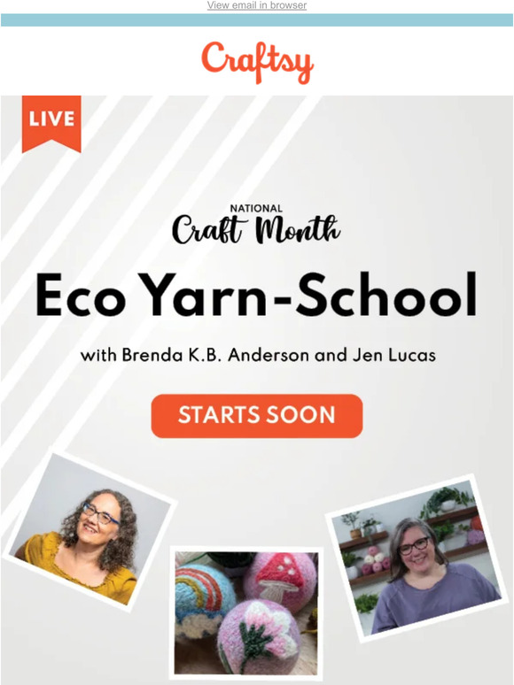Craftsy: Eco Yarn-School with Brenda K.B. Anderson and Jen Lucas | Milled
