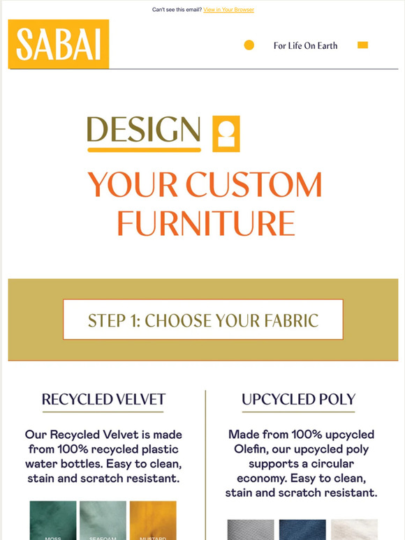 Sabai Design: How to design your custom Sabai seating? 🤔 | Milled
