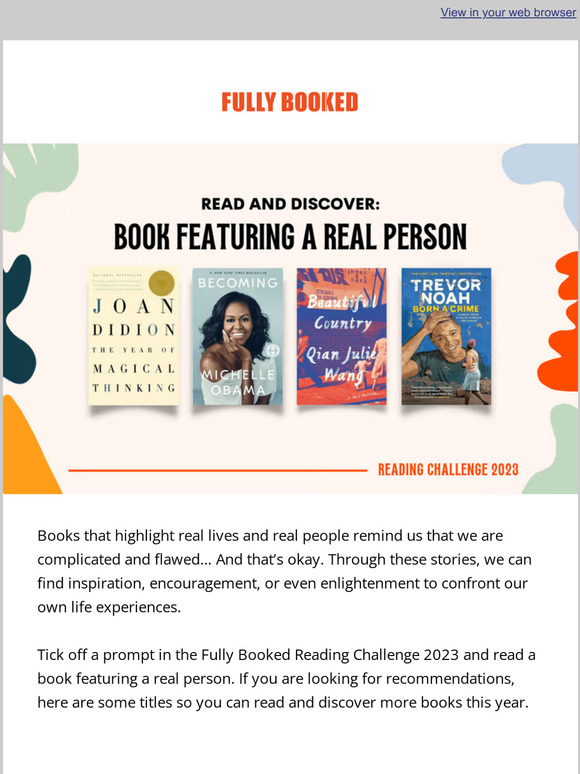 Fully Booked: Reading Challenge Prompt: Books Featuring a Real Person ...