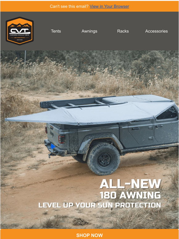 Cascadia Vehicle Tents: Introducing the All-New 180 Degree Awning | Milled
