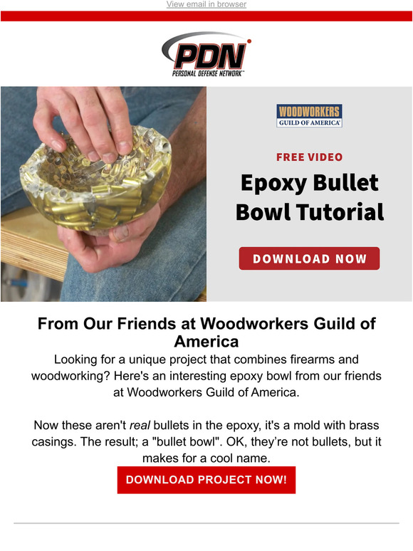 Personal Defense Network: Epoxy Bullet Bowl: Turn a Unique Project | Milled