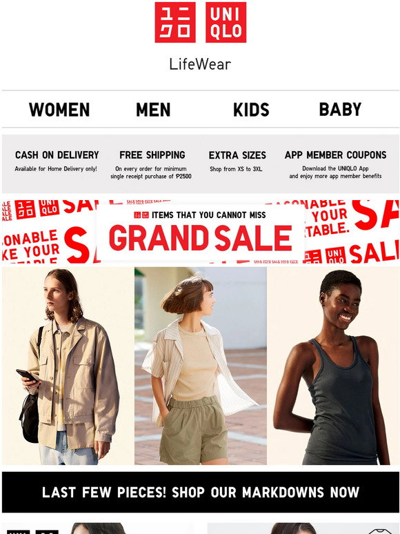 UNIQLO: Hey, time is running out. Shop our markdowns before they're ...