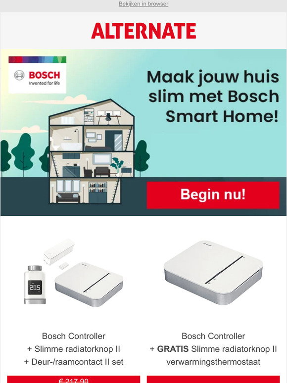 Alternate: Maak jouw huis slim met Bosch Smart Home! | Milled