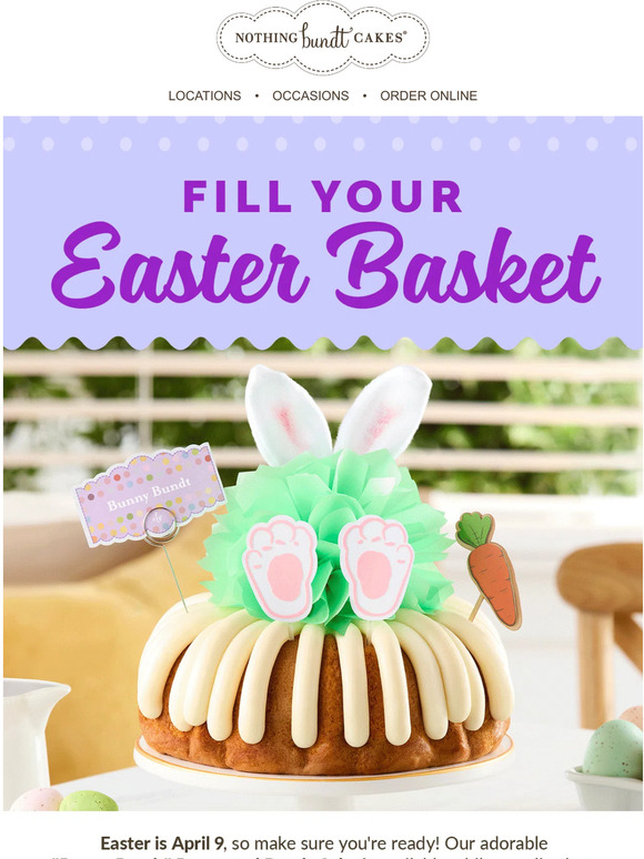 Nothing Bundt Cakes: Hop In for Your Easter Treats 🐇 | Milled