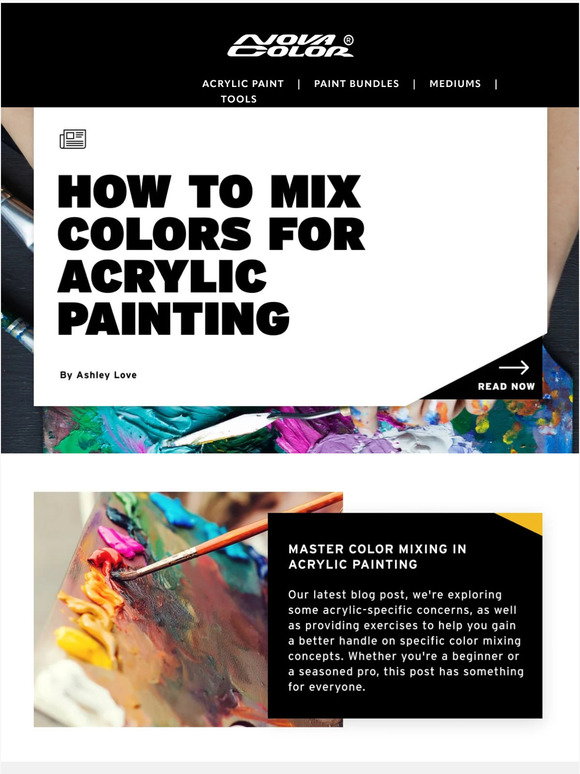 Nova Color Artists Acrylic Paint: Discover New Techniques | Milled