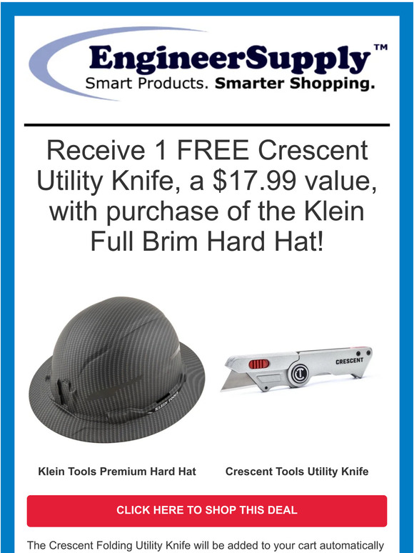 EngineerSupply: Invest in Safety with the Klein Tools Hard Hat | Milled