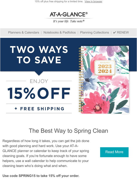 AT-A-GLANCE: Enjoy two ways to SAVE! | Milled