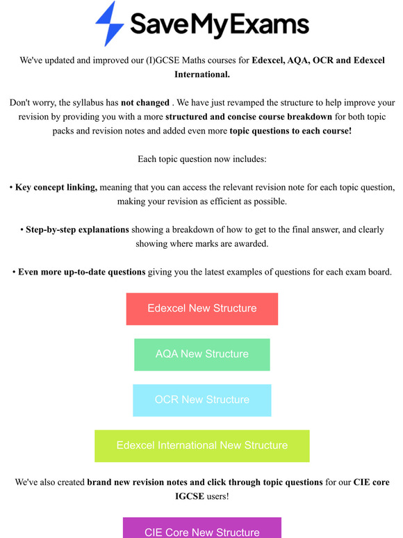 Save My Exams: Important GCSE Maths Update | Milled