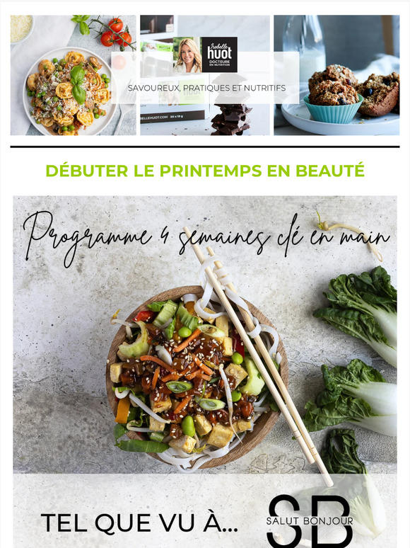 Isabelle Huot: 50 $ de rabais | Programme 4 semaines | Milled