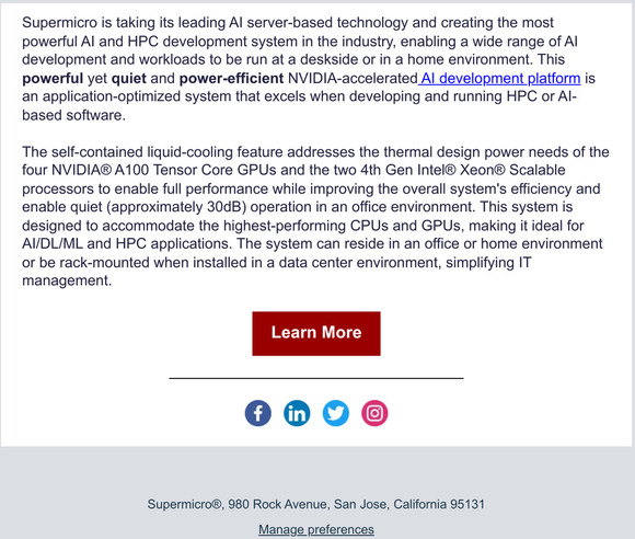 Supermicro: Introducing the Supermicro Liquid Cooled AI Development ...