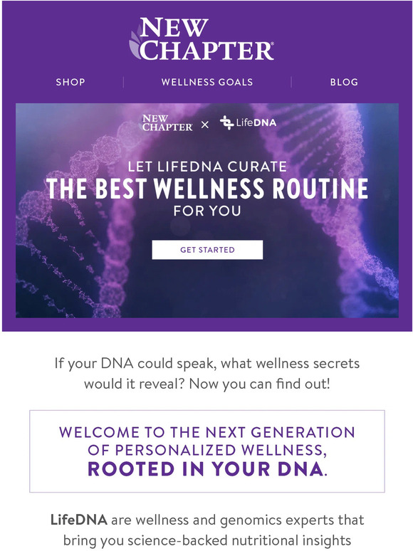 New Chapter: NEW! 📢 DNA-Based Supplement Recommendations | Milled